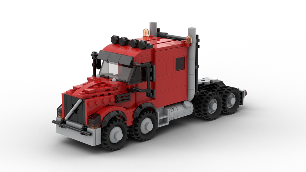 LEGO MOC Volvo VNL Twin Steer by Yellow.LXF | Rebrickable - Build with LEGO