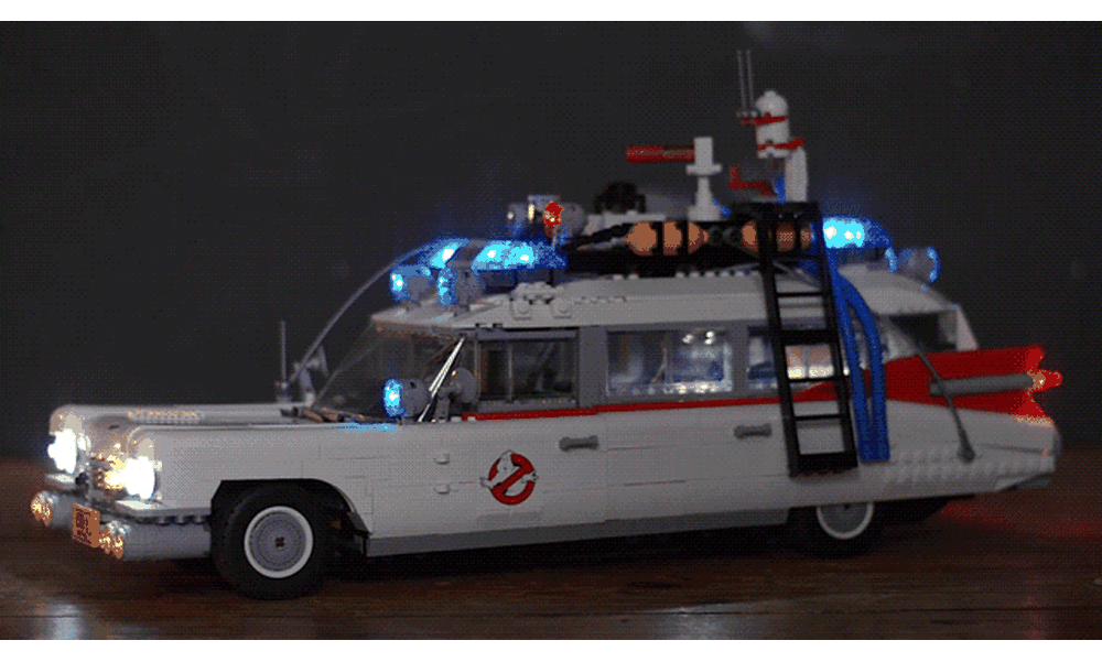 LEGO MOC ECTO-1 RC Upgrade (LEGO 10274) - motorization MOD ghost ...