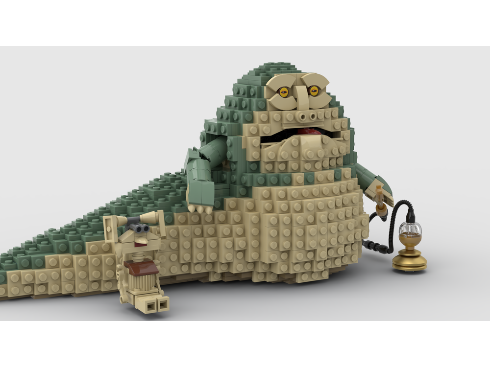 LEGO MOC Jabba the Hutt, pet & pipe by SteinHDan | Rebrickable - Build ...