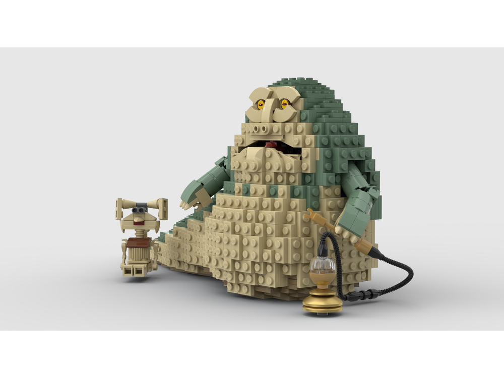 LEGO MOC Jabba the Hutt, pet & pipe by SteinHDan | Rebrickable - Build ...