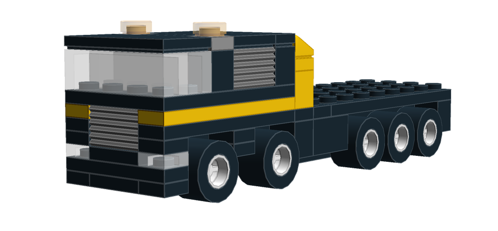 LEGO MOC Mini Heavy Haulage Truck by EDL Bricks | Rebrickable - Build ...