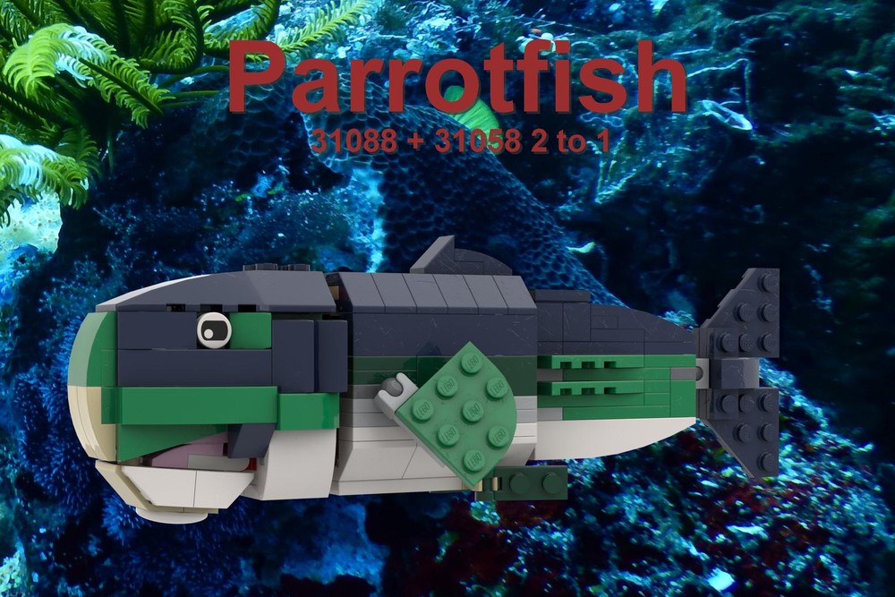 LEGO MOC Parrotfish 31088 + 31058 2 to 1 by Janik | Rebrickable - Build ...