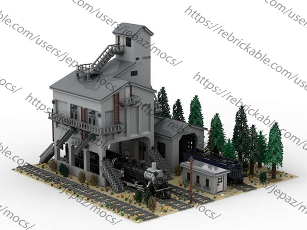 Lego Moc Modern Coaling Tower By Jepaz Rebrickable Build With Lego
