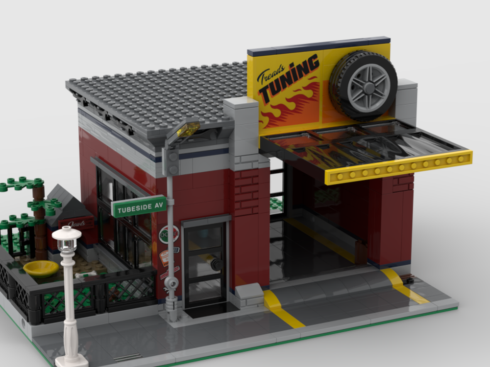 LEGO MOC Modular Tuning Workshop by KTBrickworks | Rebrickable - Build ...
