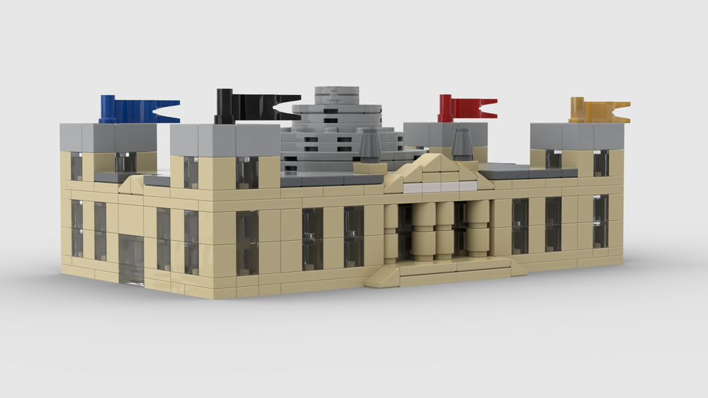 Lego Moc Reichstagbundestag By Thorsten1499 Rebrickable Build With
