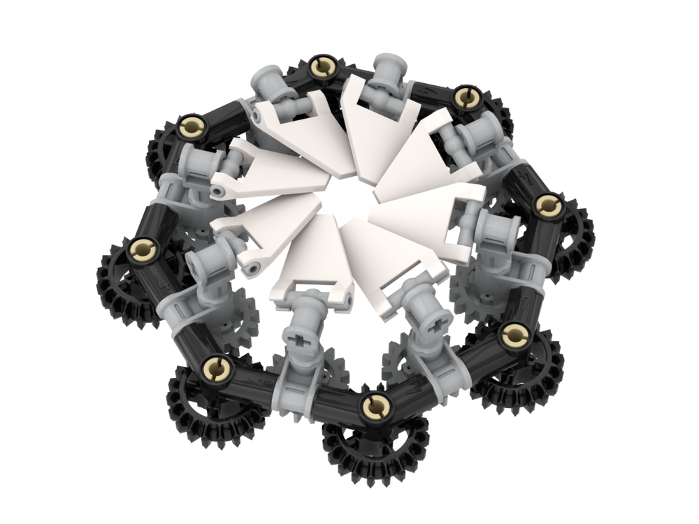 LEGO MOC Iris Mechanism by PaulvilleMOCs | Rebrickable - Build with LEGO