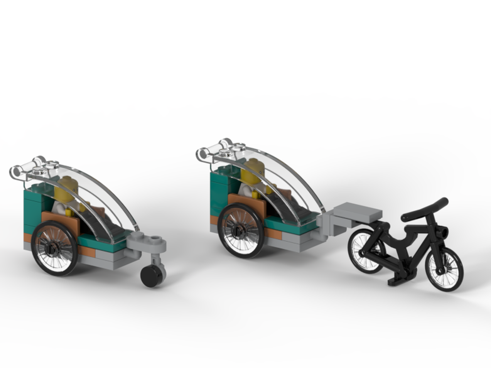LEGO MOC Kid's bicycle trailer by Chricki | Rebrickable - Build with LEGO