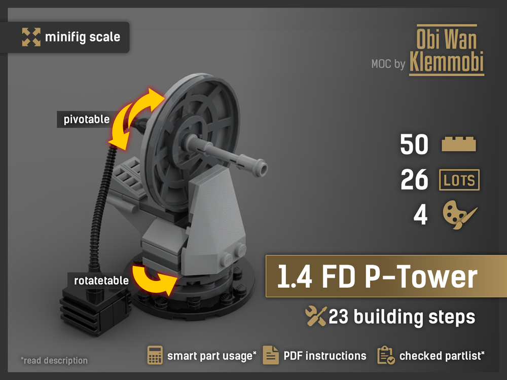 LEGO MOC Hoth 1.4 FDP Tower by obiwanklemmobi | Rebrickable - Build ...