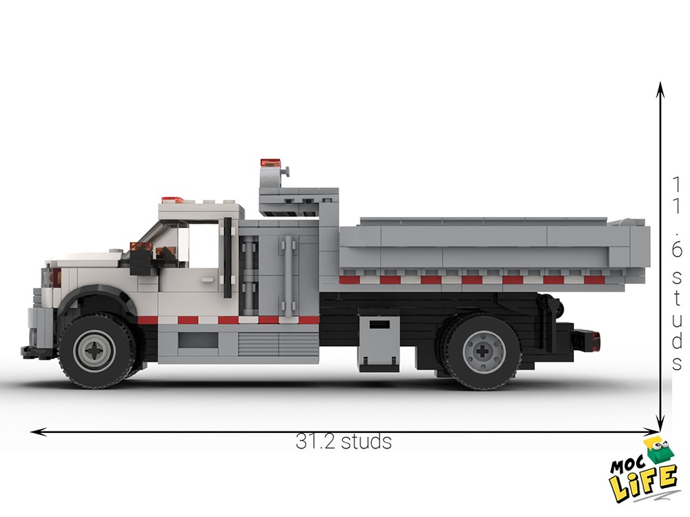 LEGO MOC Ram 3500 regular cab dually dumper by MocLife | Rebrickable ...