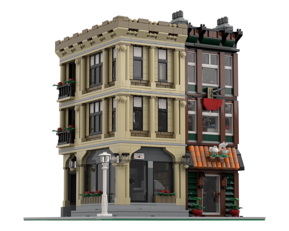LEGO MOC Town Square Corner by LegoArtisan | Rebrickable - Build with LEGO