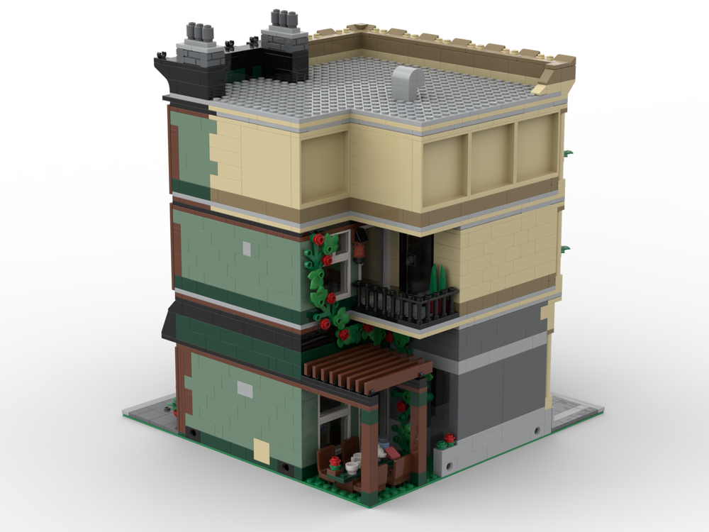 LEGO MOC Town Square Corner by Brick Artisan | Rebrickable - Build with ...
