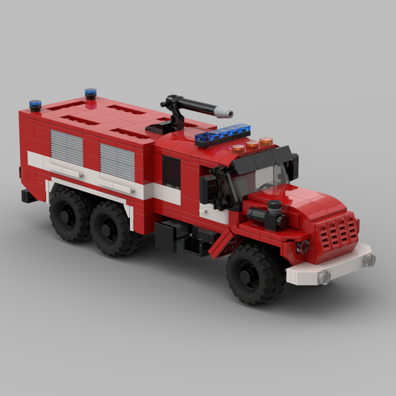 LEGO MOC URAL 4320 Fire truck 6x6 by SpeedHunCreations | Rebrickable ...