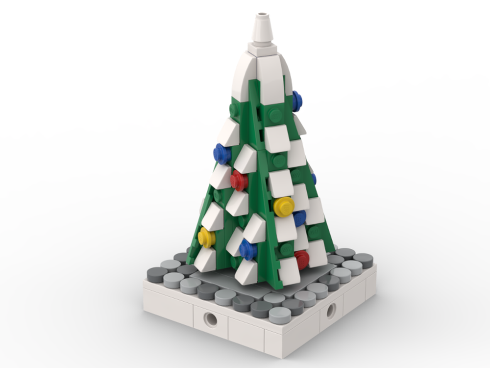 Lego Moc Winter Village Tree By Serenity Rebrickable Build With Lego