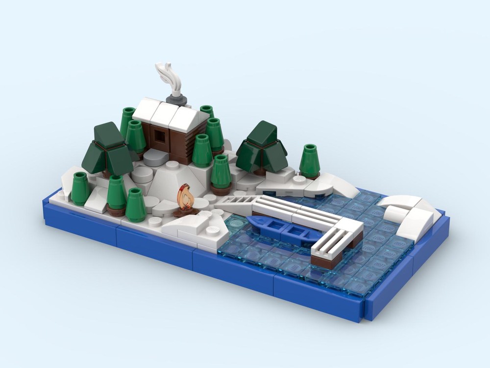 LEGO MOC Micro Winter Cabin by aegir | Rebrickable - Build with LEGO