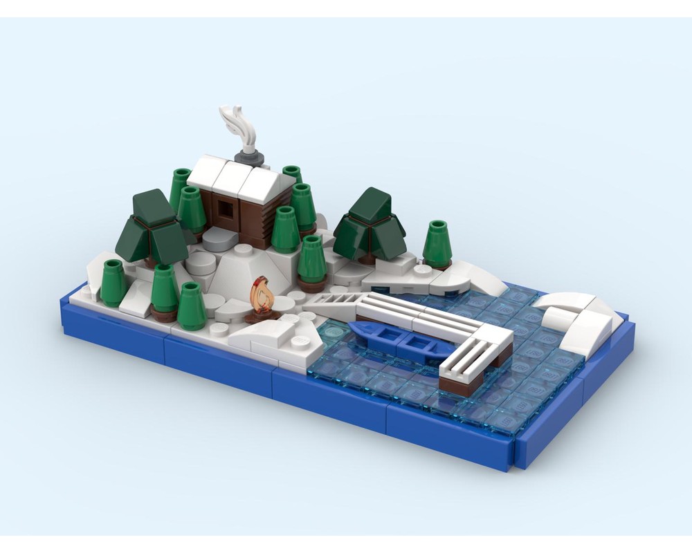 LEGO MOC Micro Winter Cabin by aegir | Rebrickable - Build with LEGO