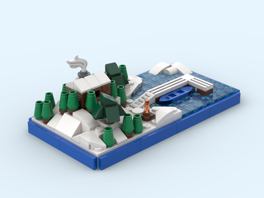 LEGO MOC Micro Winter Cabin by aegir | Rebrickable - Build with LEGO