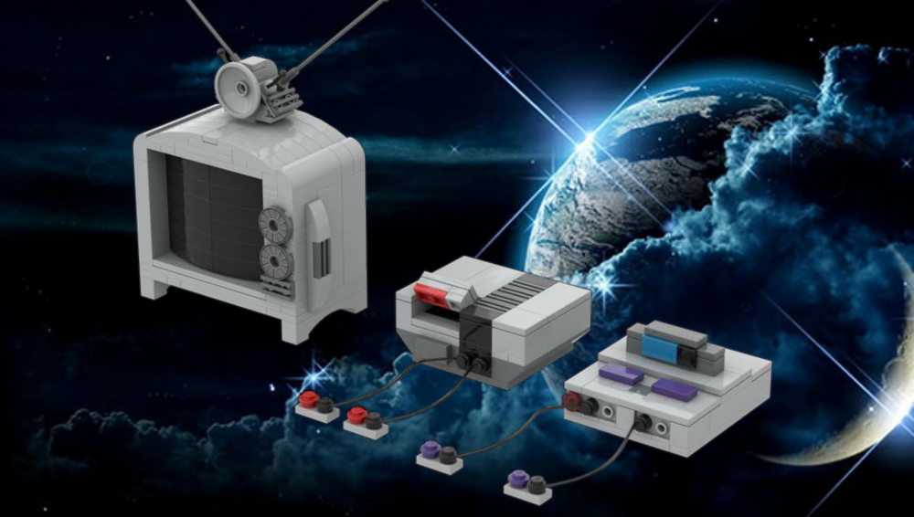 LEGO MOC Retro Gamer Station by Jedimasterels | Rebrickable - Build ...