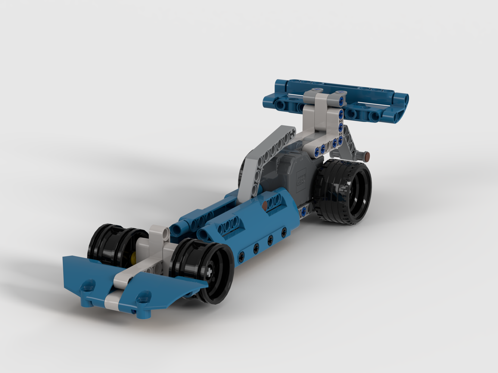 LEGO MOC Dragster with pullback motor by si_csaba | Rebrickable - Build ...