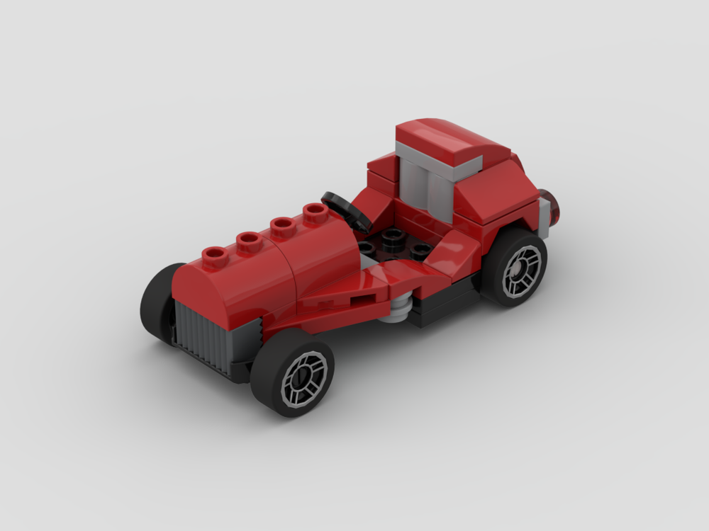 Lego Moc Retro Racecar By Ervit Rebrickable Build With Lego