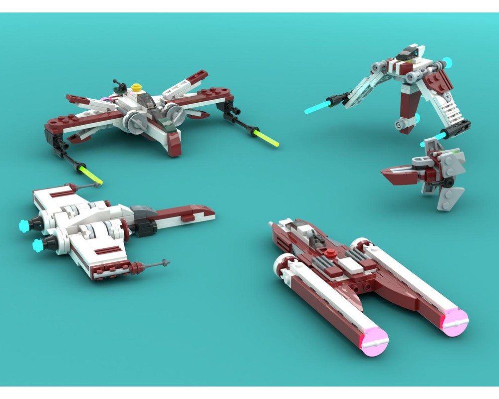 LEGO MOC Republic Strike Force Starfighter Pack - 1:144 Scale ...