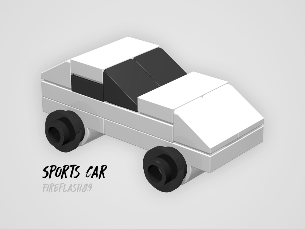 LEGO MOC Micro Scale Sports Car by fireflash89 | Rebrickable - Build ...