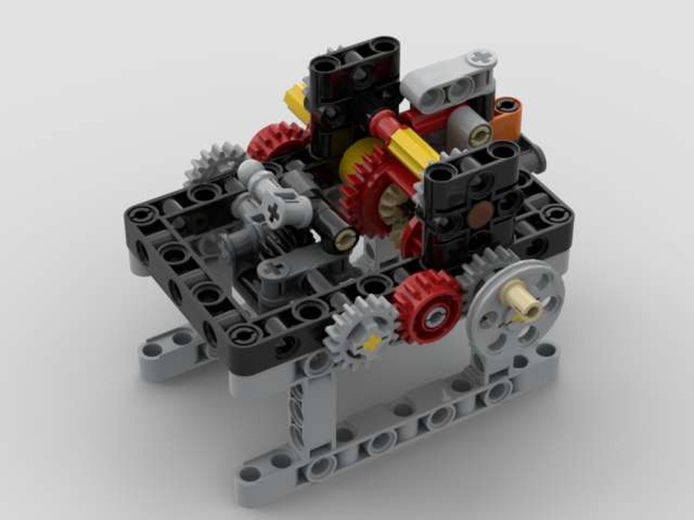 LEGO MOC Lego Technic Two-Way to One-Way Rotation Converter Gearbox by ...