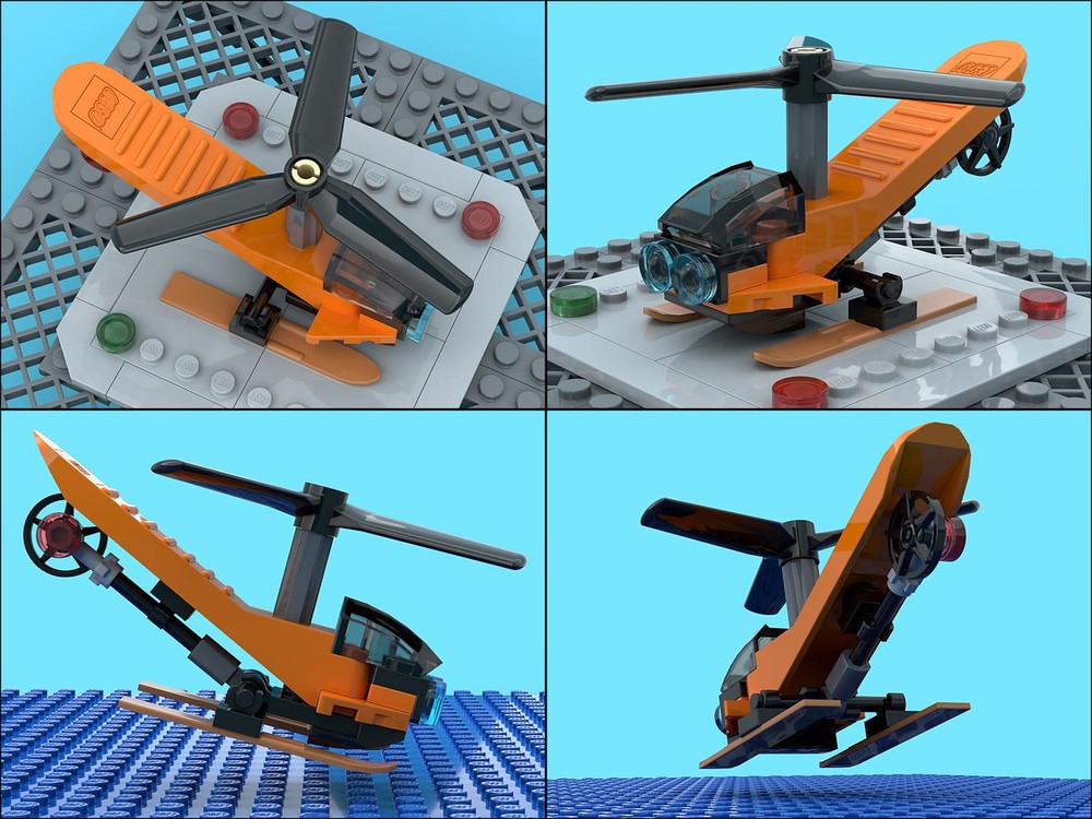 Lego Moc Minicopter By Bassdj Rebrickable Build With Lego