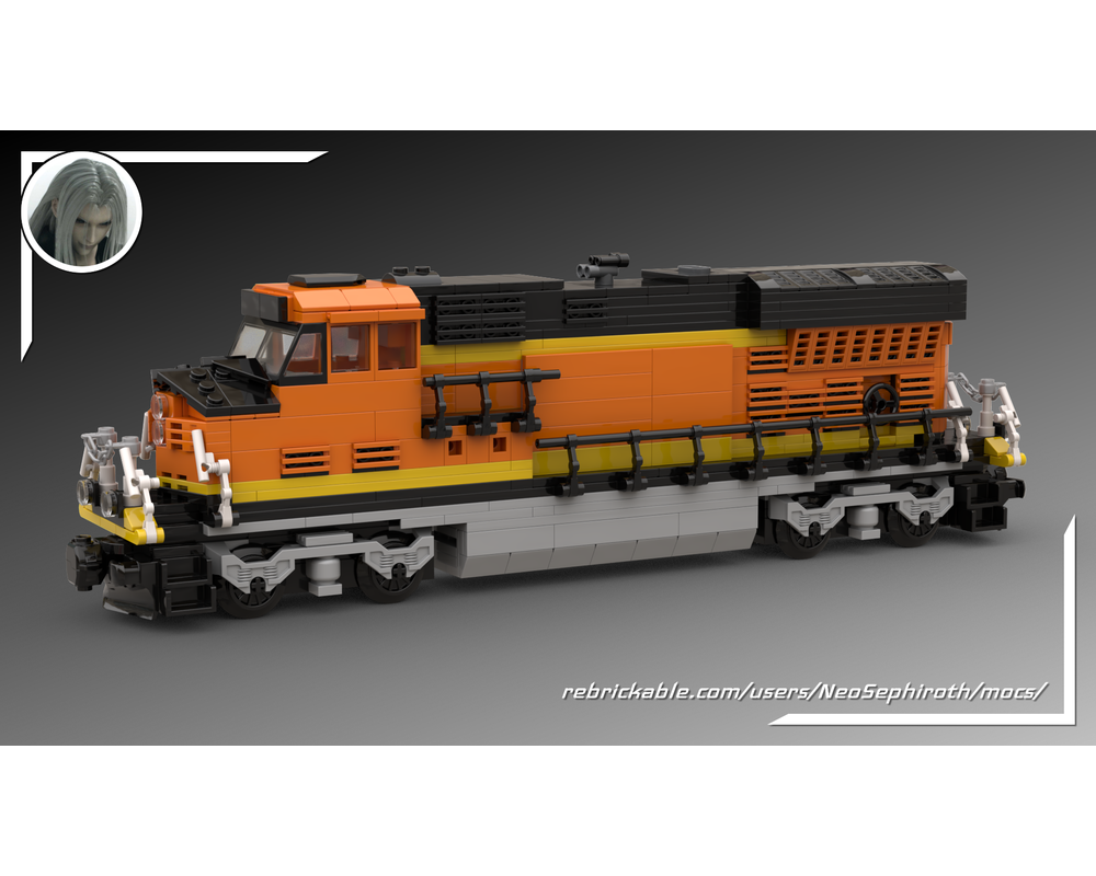 LEGO MOC BNSF GE ET44AC by NeoSephiroth | Rebrickable - Build with LEGO