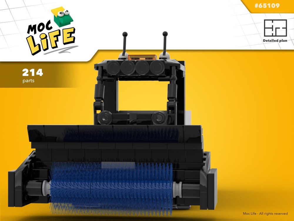 LEGO MOC Bobcat Toolcat 5600 sweeper by MocLife | Rebrickable - Build ...