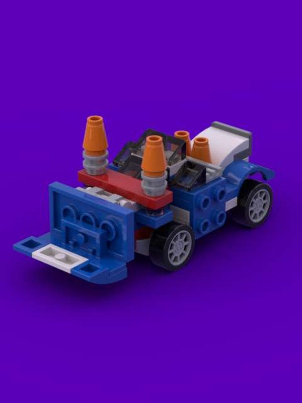 LEGO MOC Blue Dozer by MixelMaker | Rebrickable - Build with LEGO