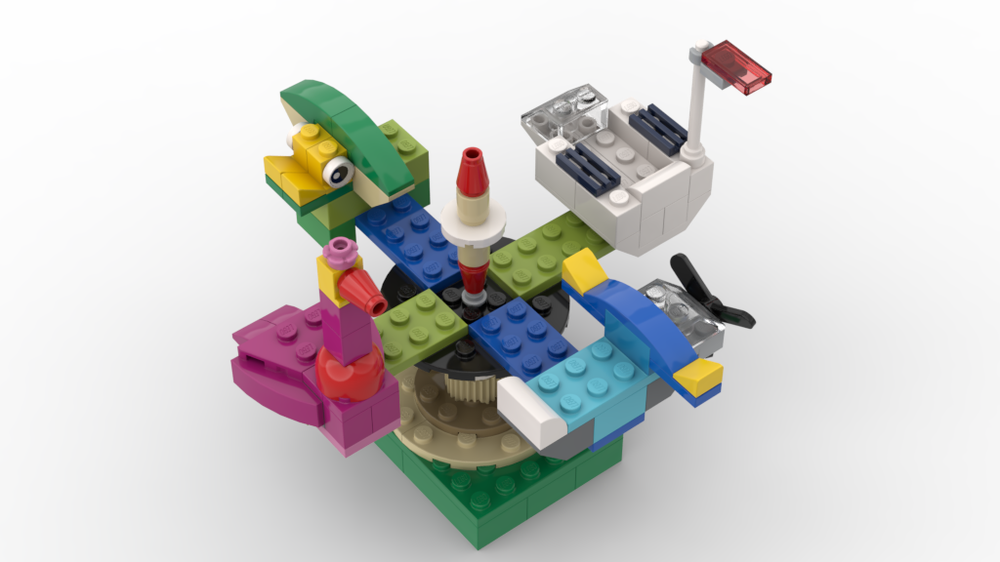 Lego Moc 11005 Merry Go Round By Lenarex Rebrickable Build With Lego
