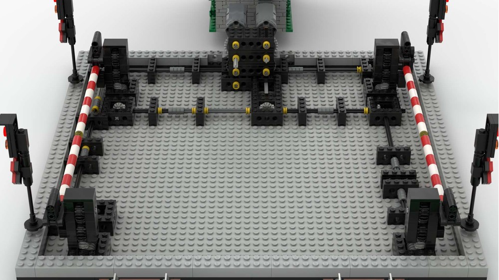 LEGO MOC Motorized train level crossing by Kexy1984 | Rebrickable ...