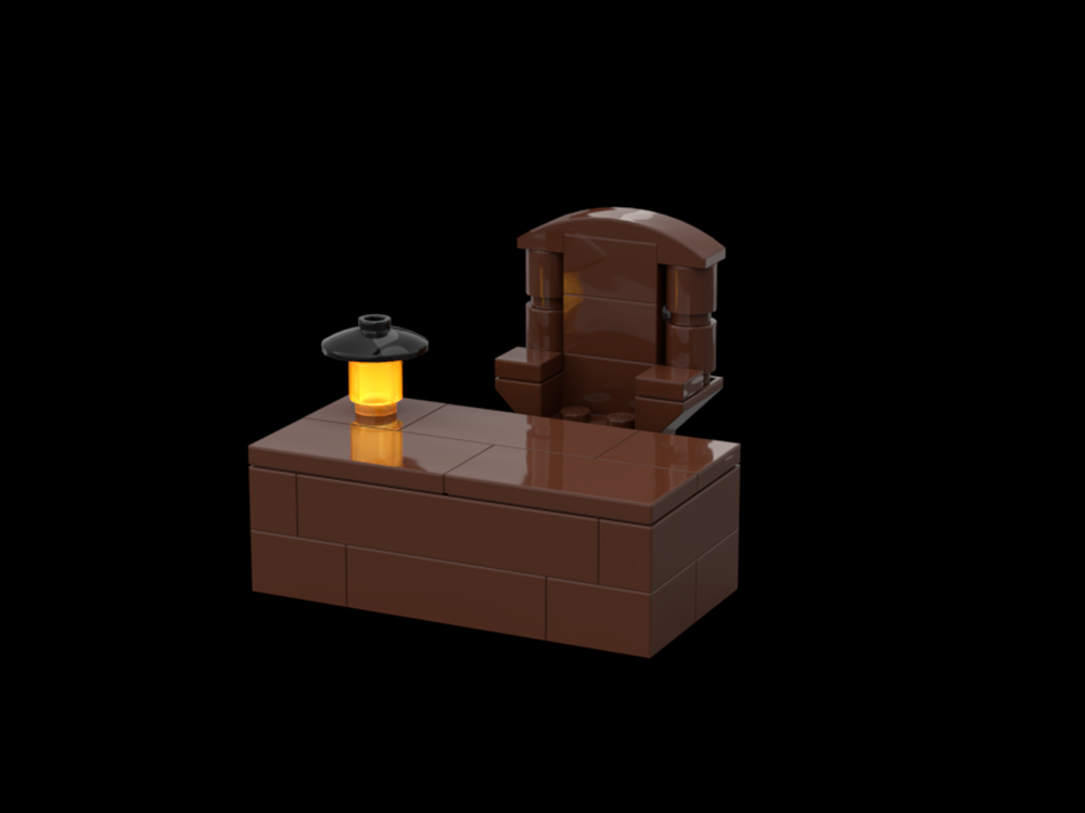 LEGO MOC Chair and Desk by Asher_Koh | Rebrickable - Build with LEGO