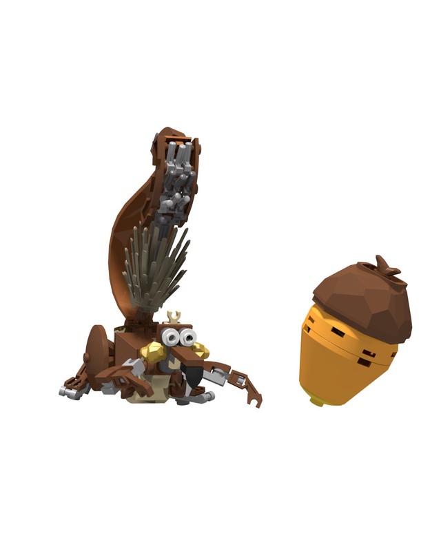 LEGO MOC Scrat, the Ice Age Lego squirrel by DoubleBU | Rebrickable ...