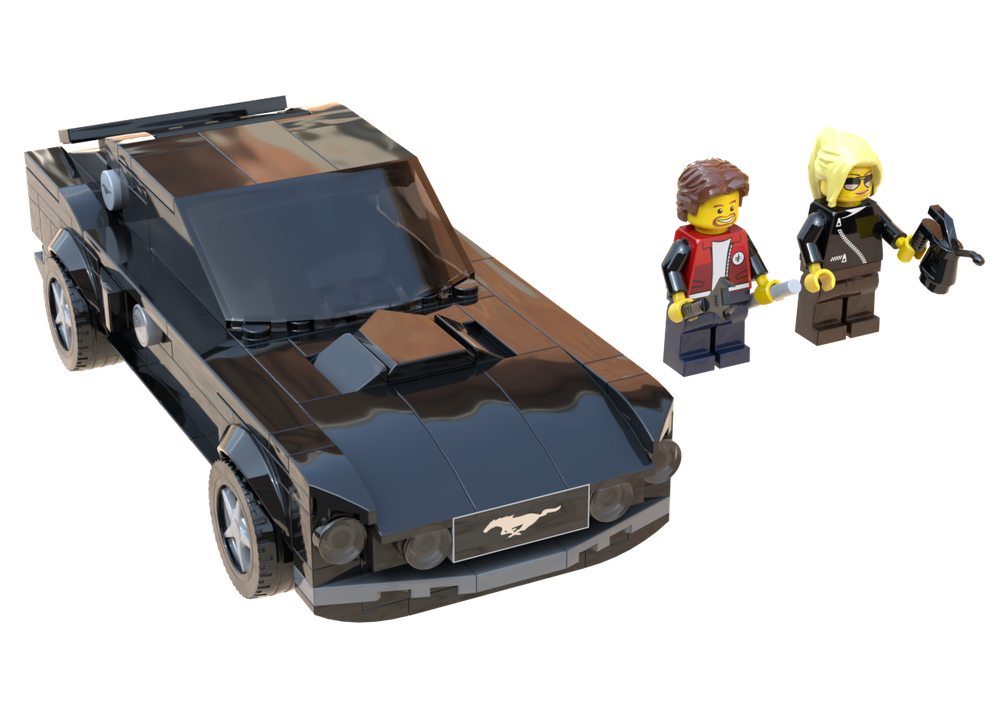 LEGO MOC Ford Mustang Fastback - 1969 Boss 429 - 8 Stud (Raven Black ...