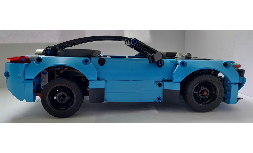 LEGO MOC 42098 blue car RC by xls | Rebrickable - Build with LEGO