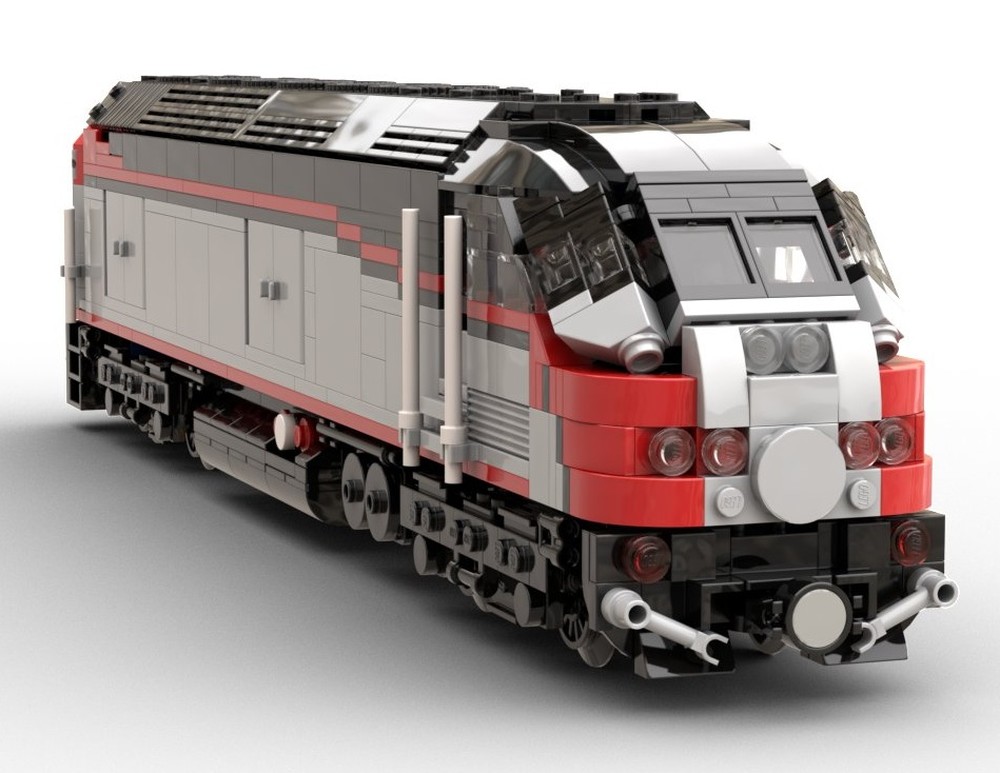 LEGO MOC 1:48 Caltrain MP36PH by NonsenseWars | Rebrickable - Build ...