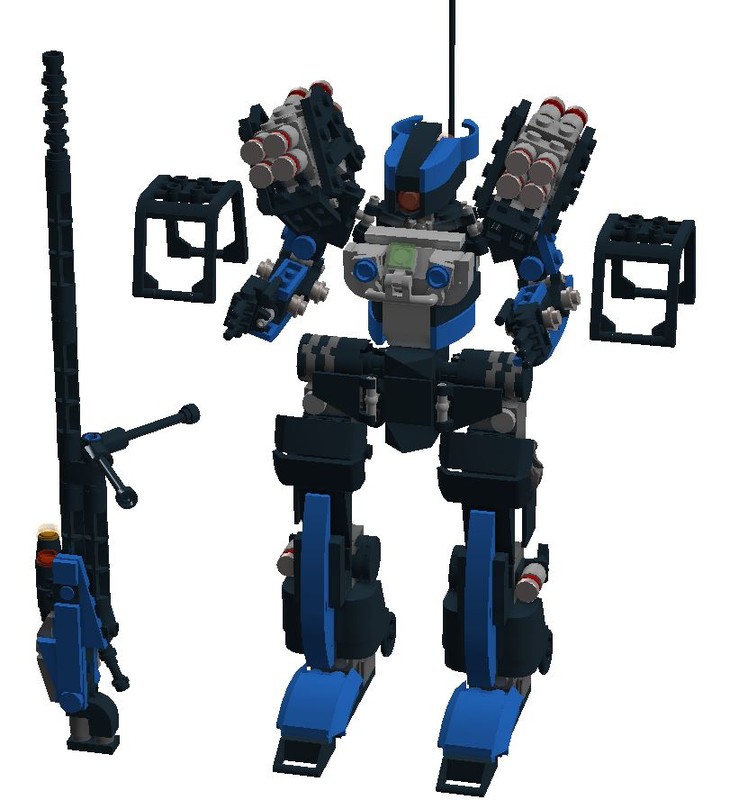 LEGO MOC Blue Phantom by Wolf01 | Rebrickable - Build with LEGO