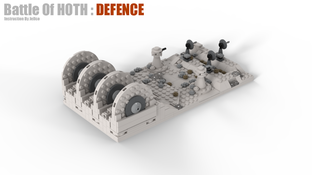 Lego Moc Battle Of Hoth Defence By Jellco Rebrickable Build With Lego