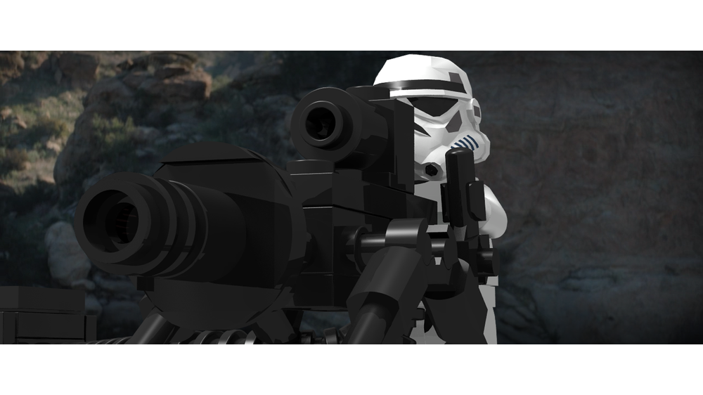 LEGO MOC The E-Web heavy repeating blaster on Tython - The Mandalorian ...