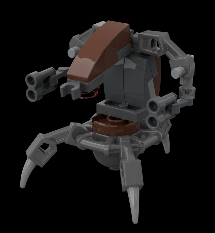 LEGO MOC Droideka Minifigure Scale by Lupowhite | Rebrickable - Build ...