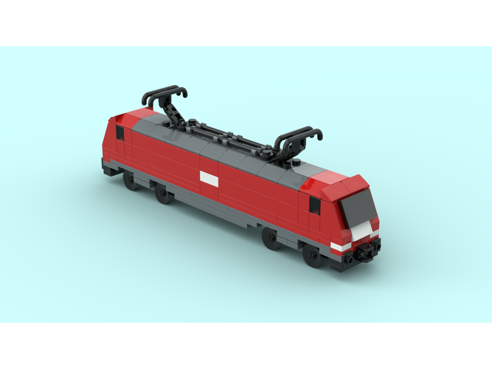 LEGO MOC 4 Wide DB TRAXX Locomotive + Car by Pendra37 | Rebrickable ...