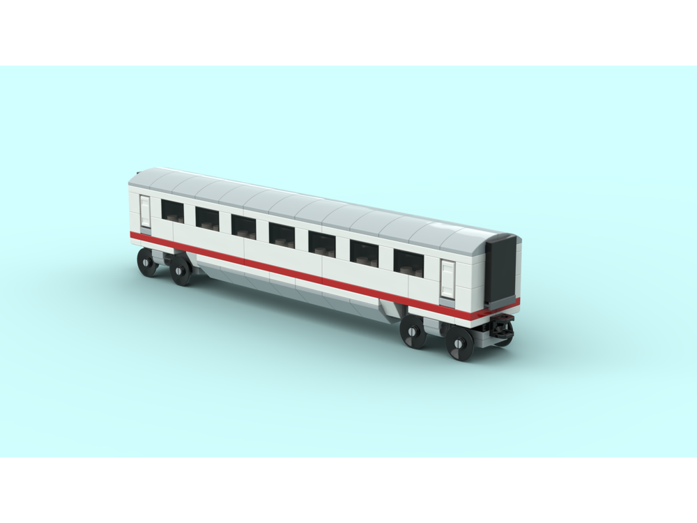 LEGO MOC 4 Wide DB TRAXX Locomotive + Car by Pendra37 | Rebrickable ...