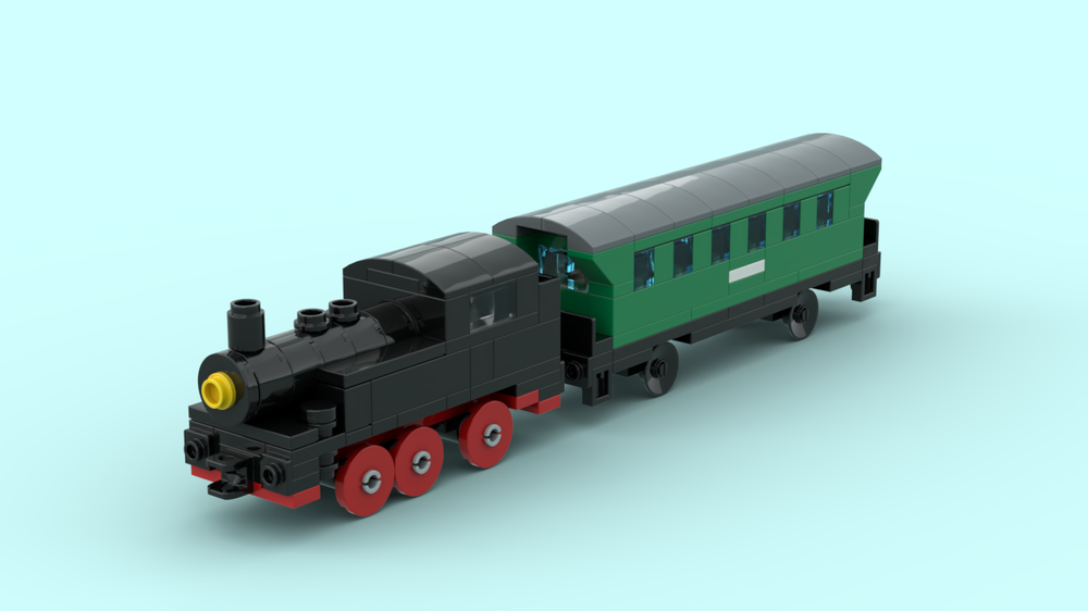 LEGO MOC 4 Wide DRG Class 80 Locomotive + Car by Pendra37 | Rebrickable ...