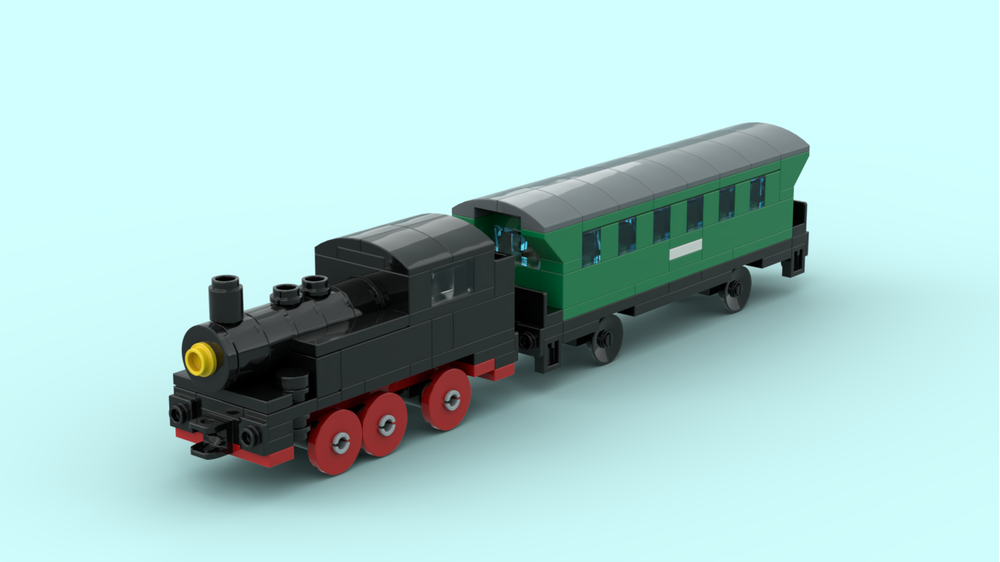 LEGO MOC 4 Wide DRG Class 80 Locomotive + Car by Pendra37 | Rebrickable ...