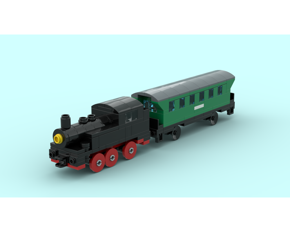 LEGO MOC 4 Wide DRG Class 80 Locomotive + Car by Pendra37 | Rebrickable ...