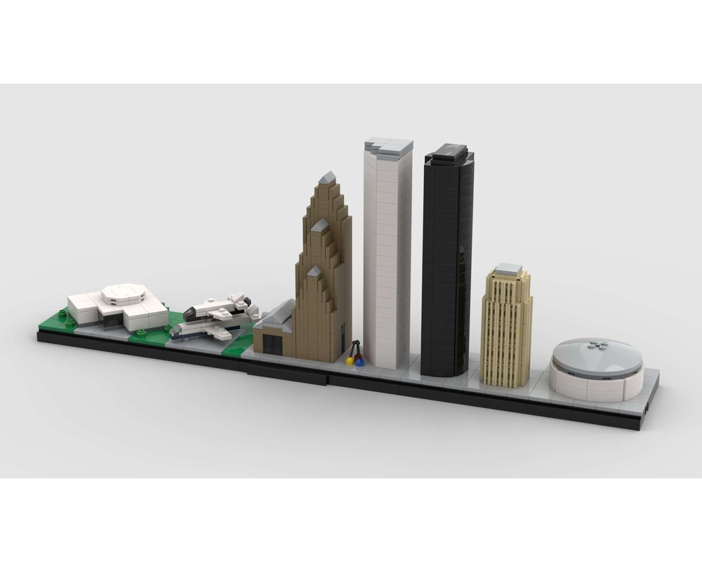 LEGO MOC Houston Texas Skyline by GreatToBeGary | Rebrickable - Build ...