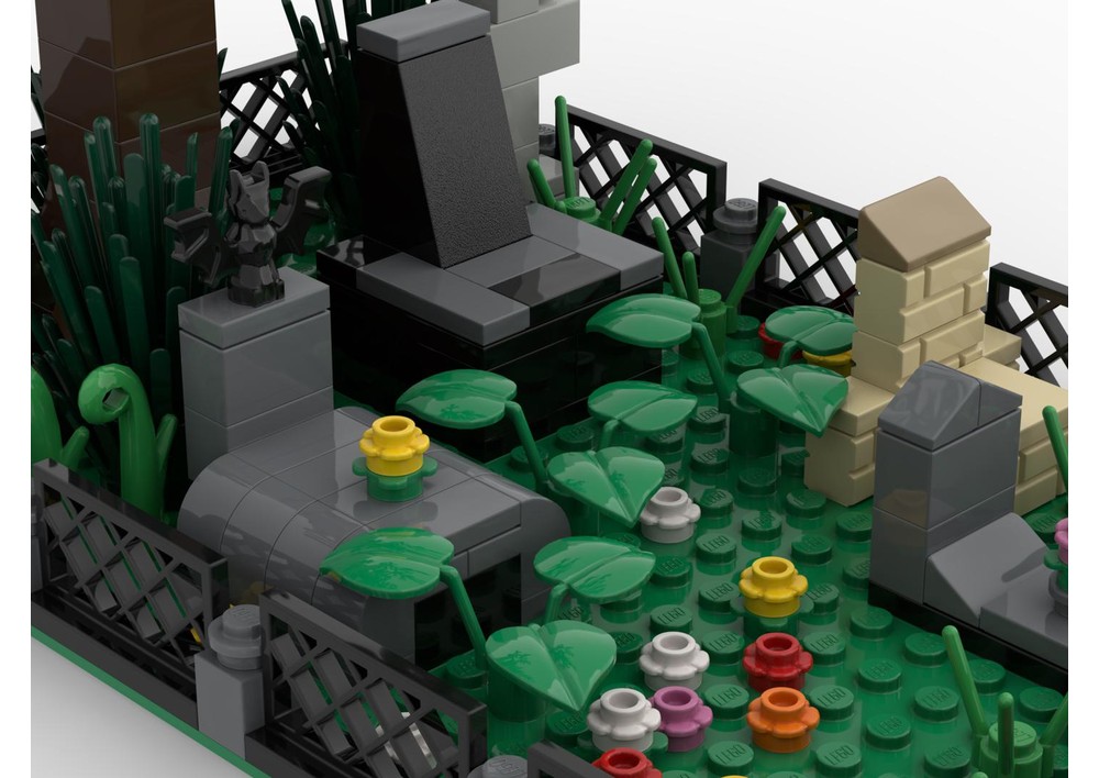 LEGO MOC CHURCH CEMETERY by Baylon0613 | Rebrickable - Build with LEGO