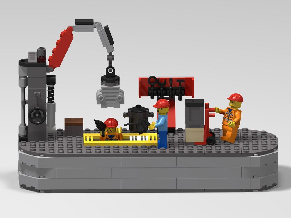 LEGO MOC Mechanic Scene by R00T5 | Rebrickable - Build with LEGO