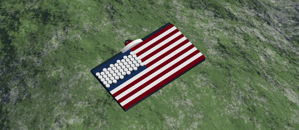 Lego Moc Usa Flag By B0qu1r3n08 Rebrickable Build With Lego